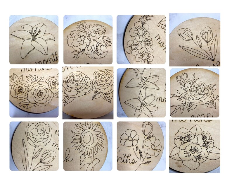 Scorable Flower Design Bundle 13 Flower Score Designs - Etsy