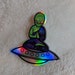 Holographic Meditating Alien Buddha Vinyl Sticker Decal for - Etsy