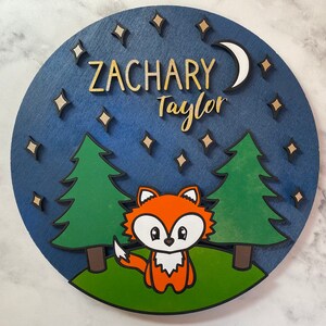 Zachary Fox Woods Doodle Sign SVG Hand-drawn Fox SVG FILE for Laser Cut ...