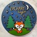 Zachary Fox Woods Doodle Sign SVG Hand-drawn Fox SVG FILE for Laser Cut ...