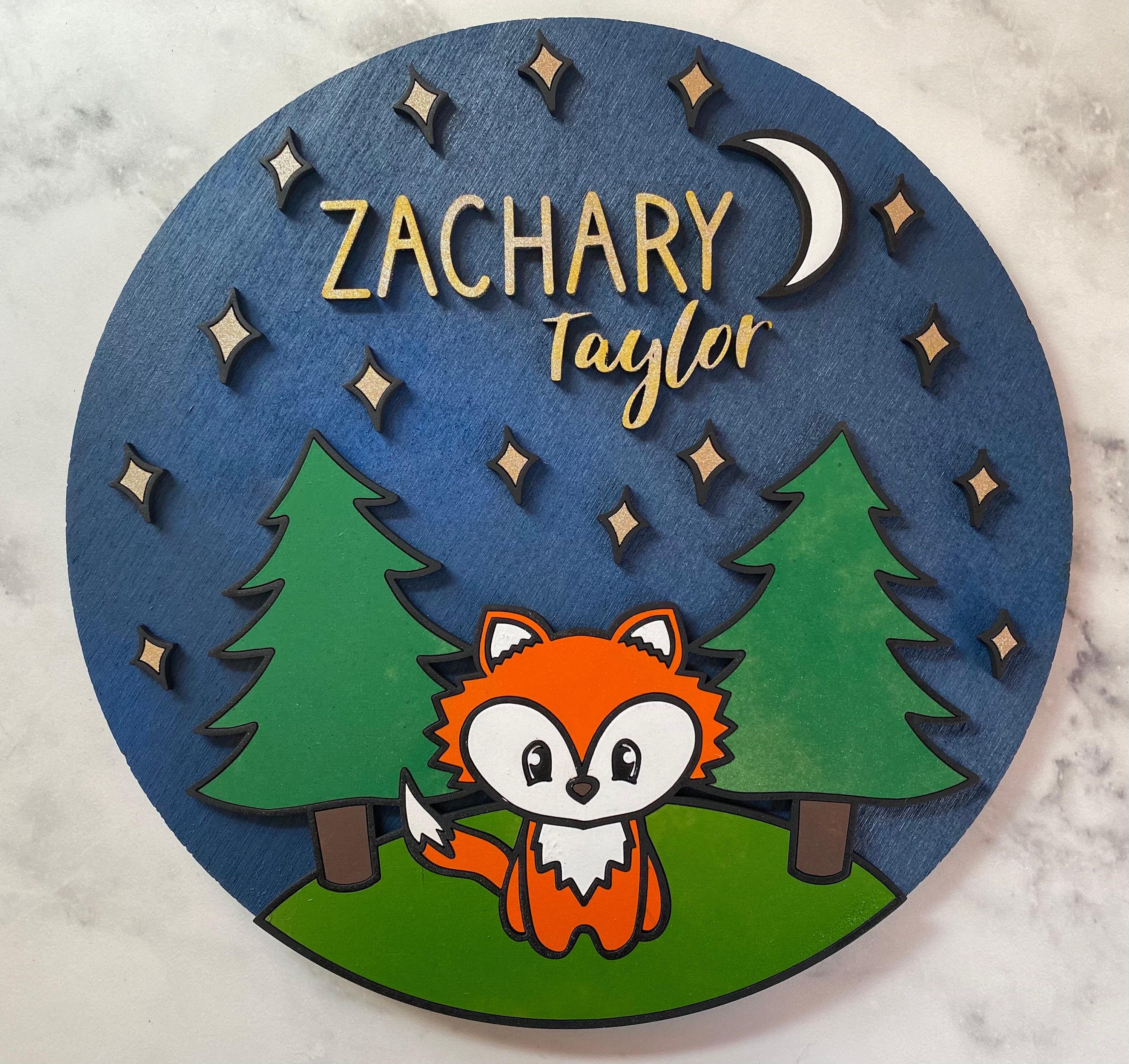 Zachary Fox Woods Doodle Sign SVG Hand-drawn Fox SVG FILE | Etsy