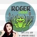 Roger Ribbit Frog on Lily Pad Sign SVG File Cute Frog With Leaves and ...