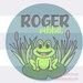 Roger Ribbit Frog on Lily Pad Sign SVG File Cute Frog With Leaves and ...