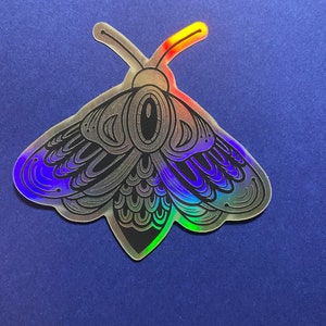 Holographic Moth Vinyl Sticker Decal for Car Laptop Water - Etsy