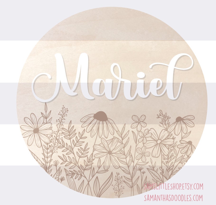 Mariel Wildflower Bunch Engraving File Flower Doodle Files - Etsy