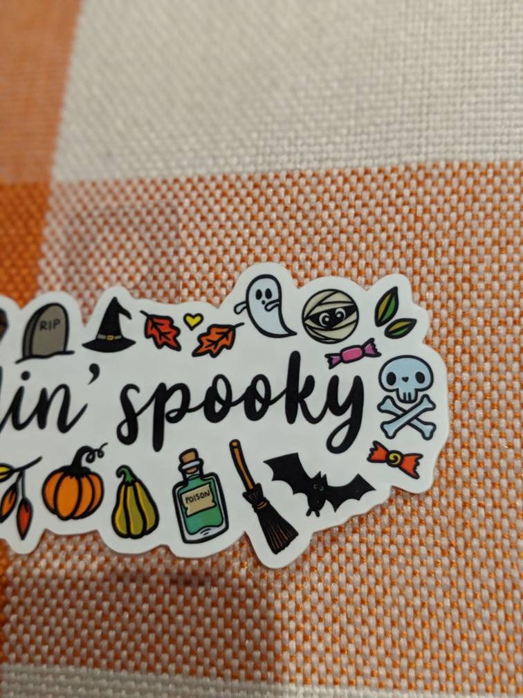 Waterproof Feelin' Spooky Halloween Doodle | Etsy