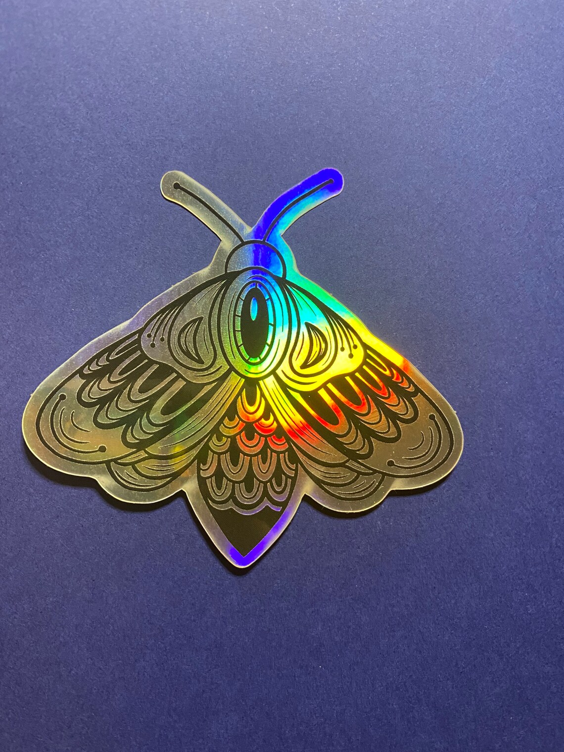Holographic Moth Vinyl Sticker Decal for Car Laptop Water - Etsy