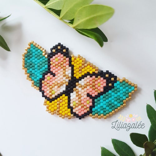 Morpho Butterfly Brick Stitch Beading Pattern | Etsy