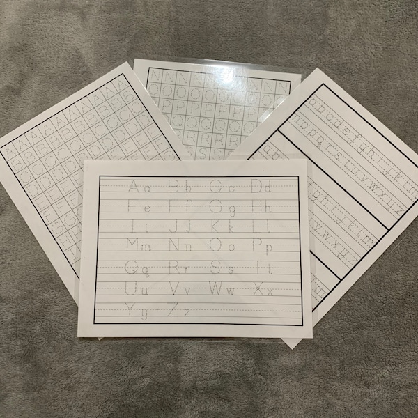 Laminated Alphabet - Etsy