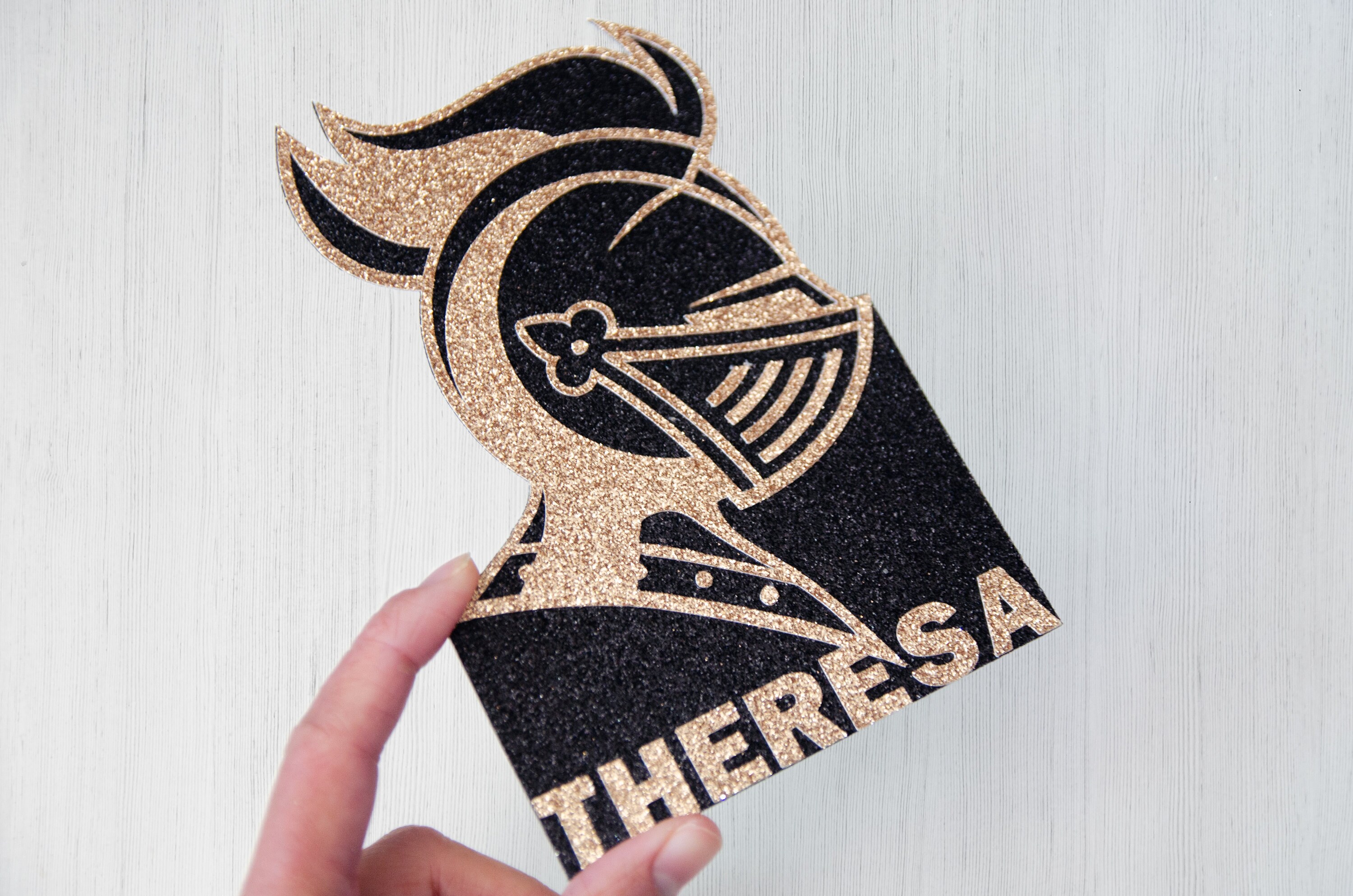 CUSTOM 4 x 6 Glitter Knight Card | Etsy