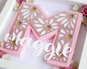 Alphabet Shadow Box - Etsy