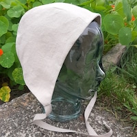 Medieval Linen Coif, Medieval Ladies Cap, Late 15th Century Cap ...