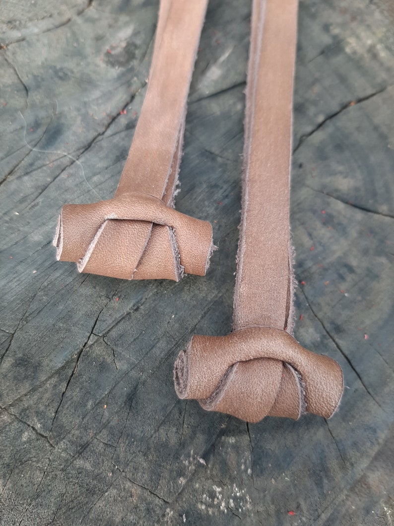 Handmade Brown Leather Toggles - 1 Pair - Etsy