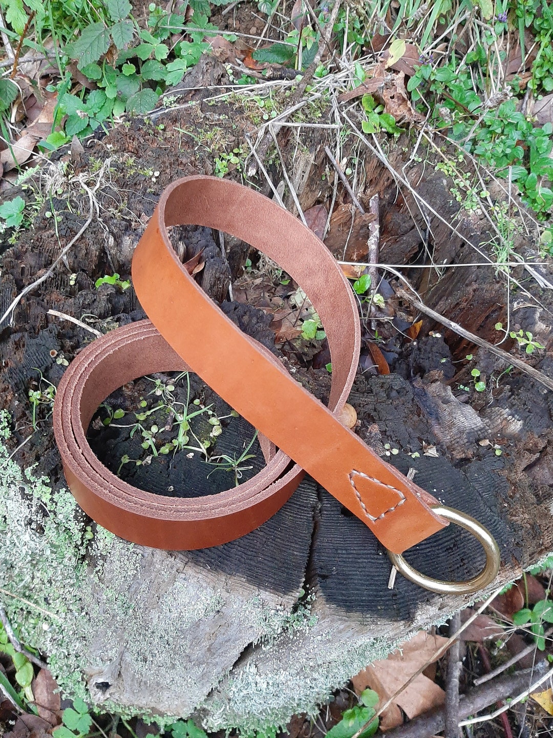 Adult Size Medieval Leather Ring Belt - Light Brown - Etsy