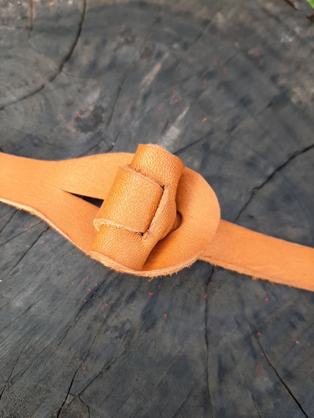 Handmade Tan Leather Toggles With Recieving Loops - 2 Sets - Etsy