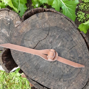 Handmade Brown Leather Toggles With Recieving Loops 2 Sets - Etsy