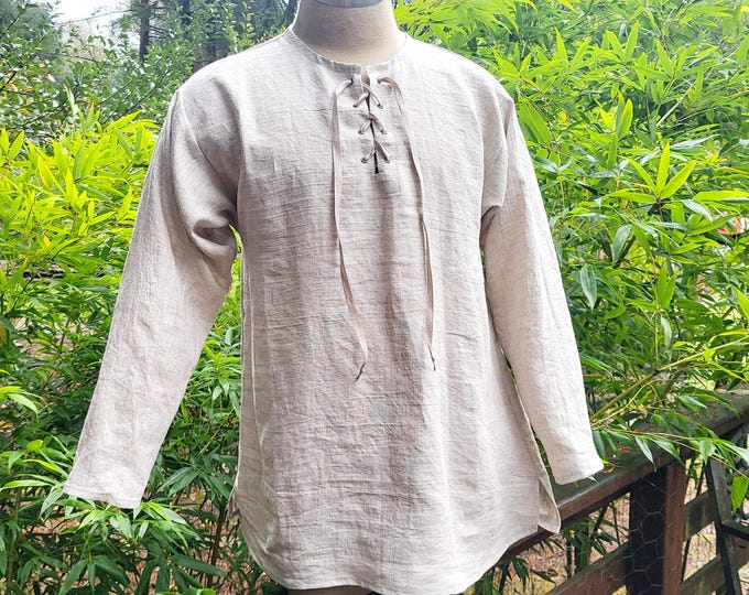 Men's Linen Medieval Tunic - Rustic Natural Size XL / XXL - Etsy