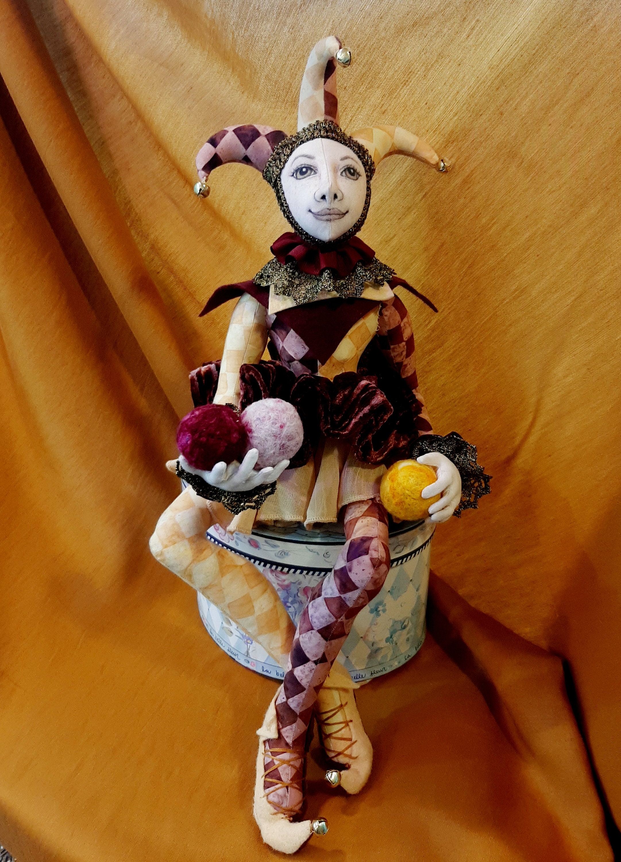 Elizabethan Lady Jester Cloth Doll | Etsy