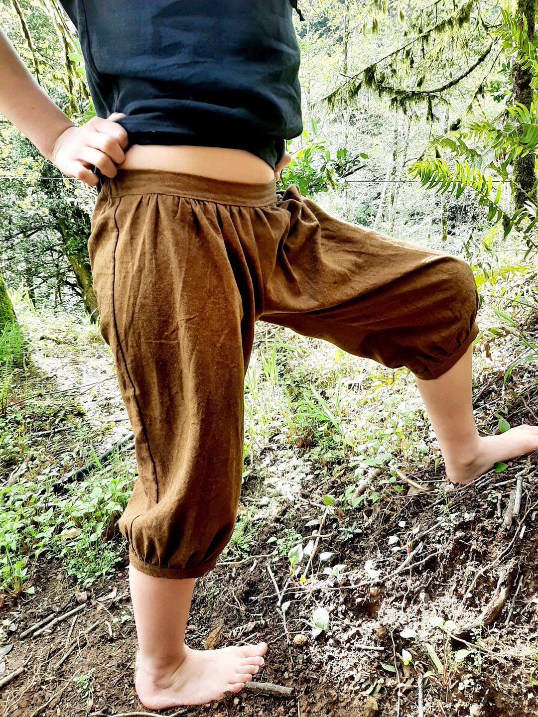 Child/teen Linen Breeches - Cinnamon Brown - Etsy