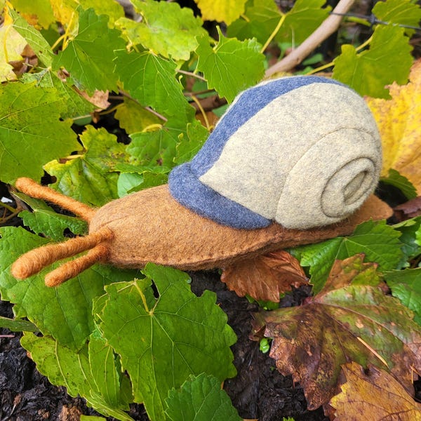 Stuffed Snail - Etsy