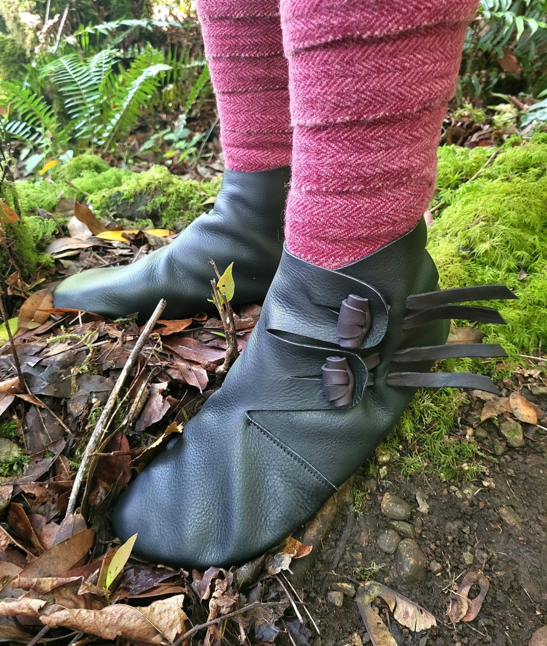 DISCONTINUED - Dorestad Old Norse Shoes (black) Sizes W6/M5-W14/M13 - Etsy