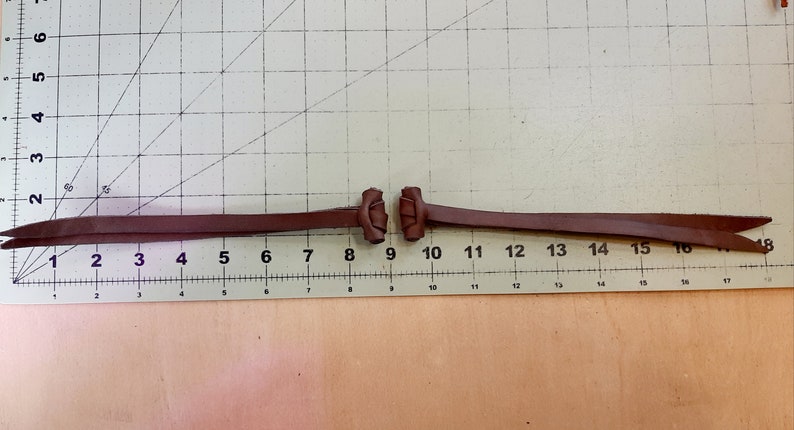 Handmade Brown Leather Toggles - 1 Pair - Etsy