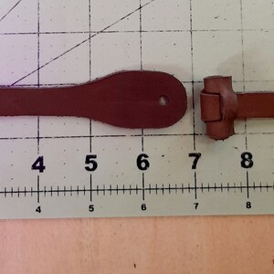 Handmade Brown Leather Toggles With Recieving Loops 2 Sets - Etsy