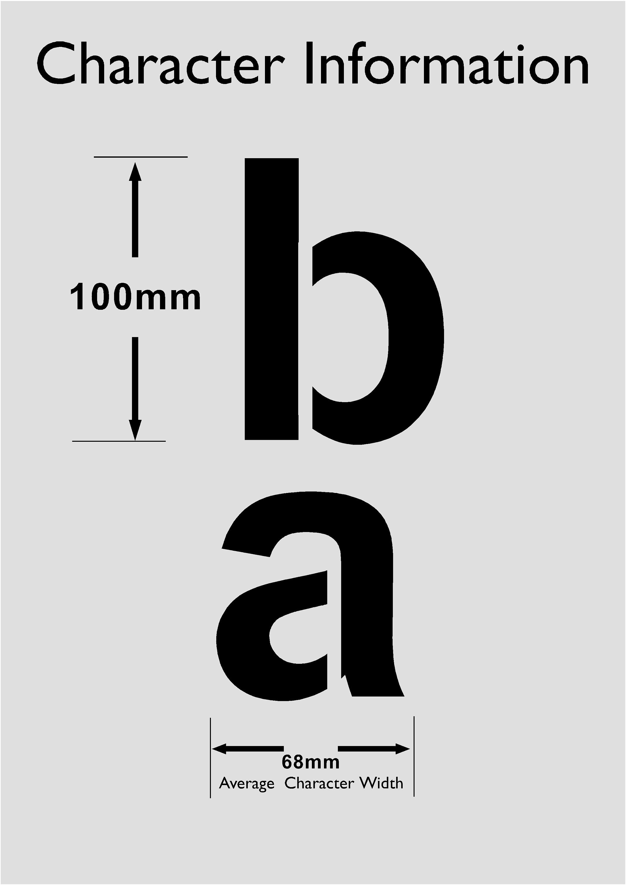 LETTER & SYMBOLS Stencils 100mm Lower Case ROMAN Style - Etsy UK