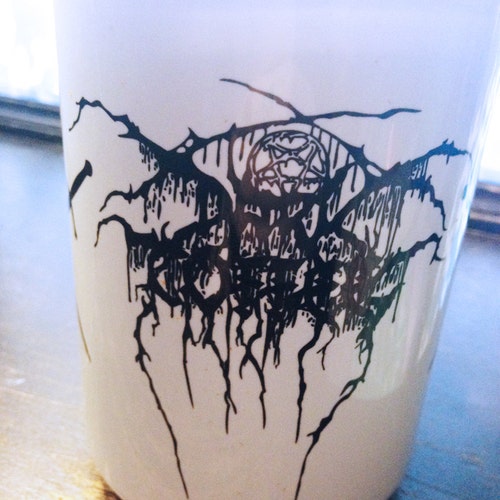 Black Metal Coffee Mug Black - Etsy