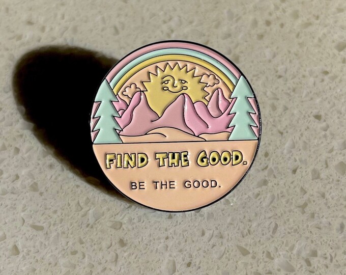Pastel Motivational Be Good Enamel Pin - Etsy
