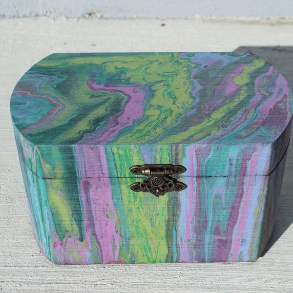Painted Wood Box - Etsy