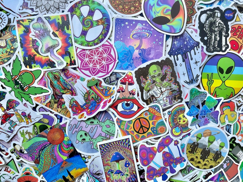 Trippy Sticker Pack - Etsy