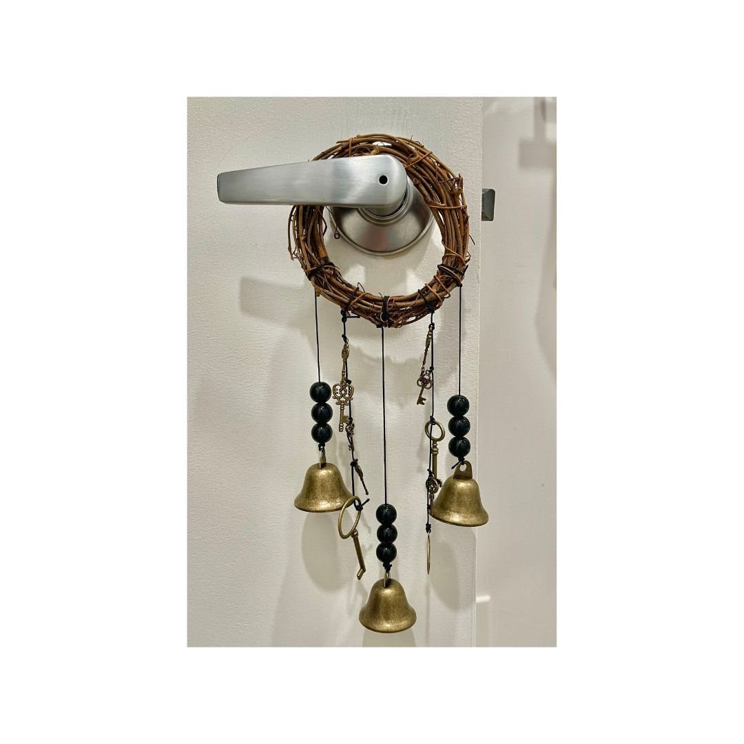 Witchy Door Hanger With Bells, Charms – Decorative Wall Hanging - Etsy