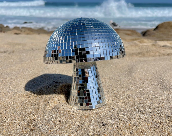 Gold Disco Mushroom Disco Ball Home Decor - Etsy