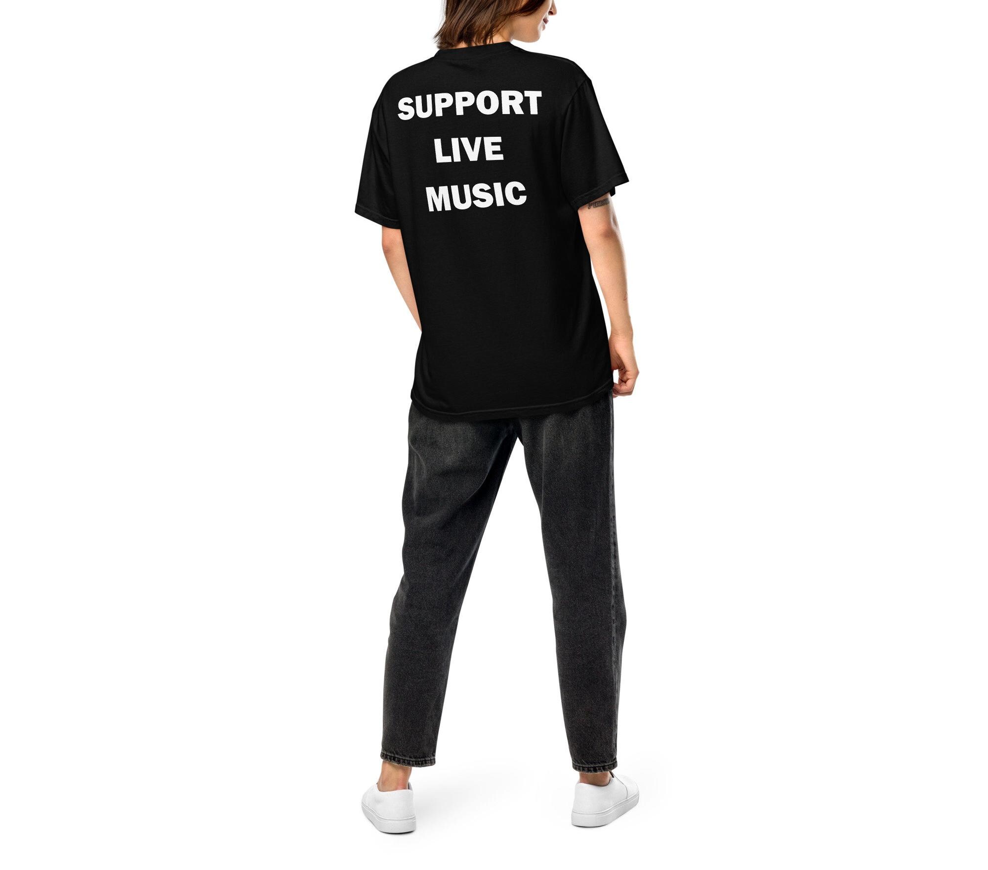 Support Live Music Skeleton Hand Shirt Concert Outfit Festival Wear ...