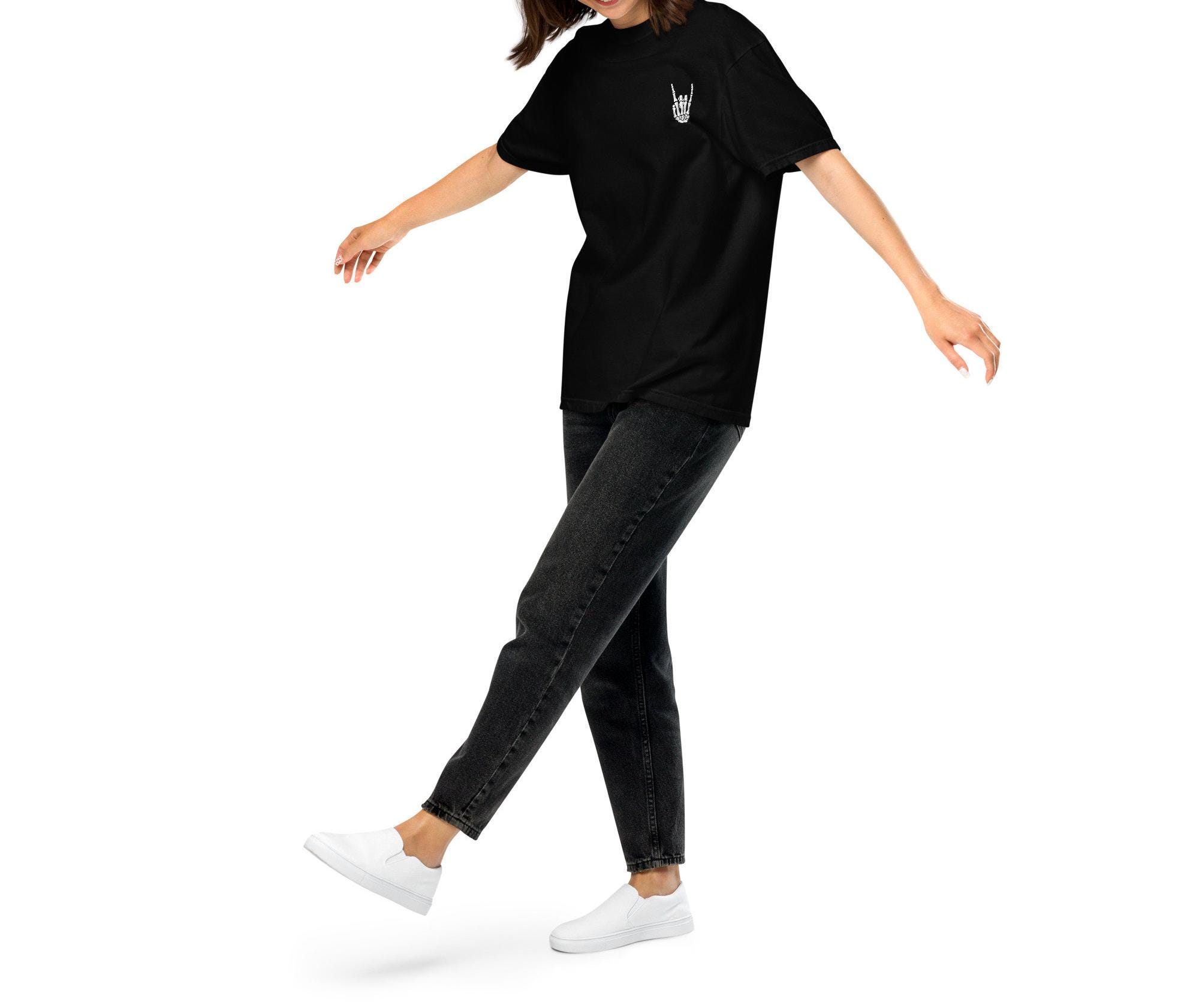 Support Live Music Skeleton Hand Shirt Concert Outfit Festival Wear ...