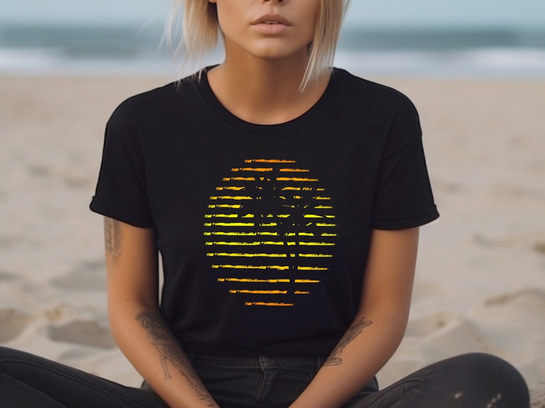 Palm Tree Tshirt Tropical Shirt Watch the Sunset Tshirt Boho Beach ...