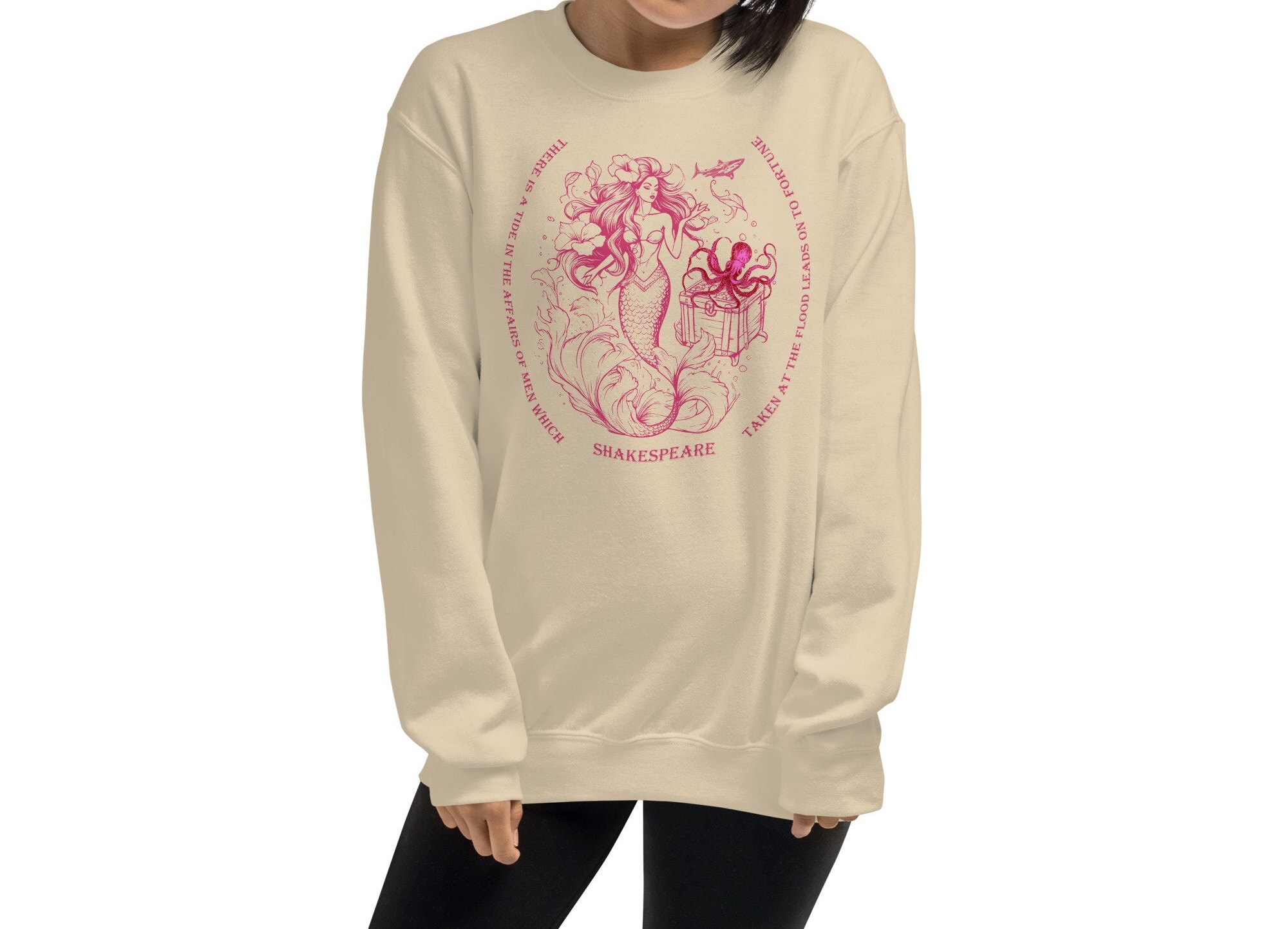 Mermaidcore Clothing Poet Shirt Shakespeare Gifts Ocean Inspired Style ...