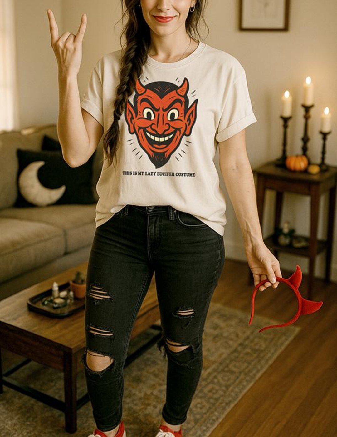 This is My Costume Shirt Lucifer Shirt Gothic Clothes Horror Mask Goth ...