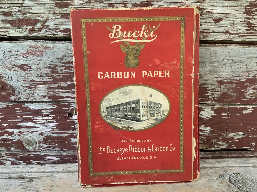 Antique Carbon Paper 36 Sheets Plus Box the Buckeye Ribbon & Carbon Co ...