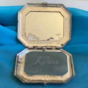 1920s Karess Compact Woodworth Art Nouveau Antique Boudoir Collectible ...