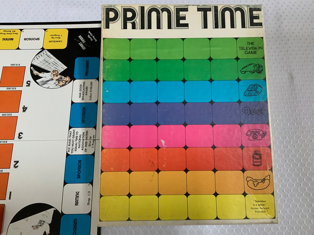 1973 Board Game “prime Time” TV Game Emmys Skor-mor Productions ...