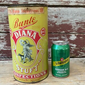 Bunte Stuft Confections Large Tin Chicago Art Deco 1920s Graphics Diana ...