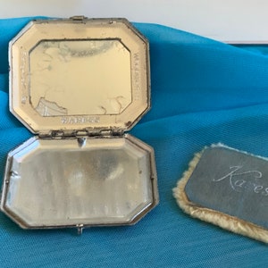 1920s Karess Compact Woodworth Art Nouveau Antique Boudoir Collectible ...