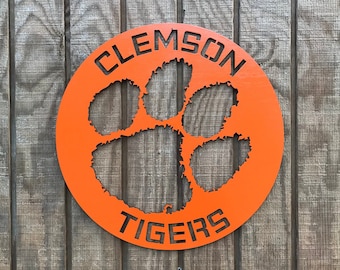 Clemson Door Hanger - Etsy
