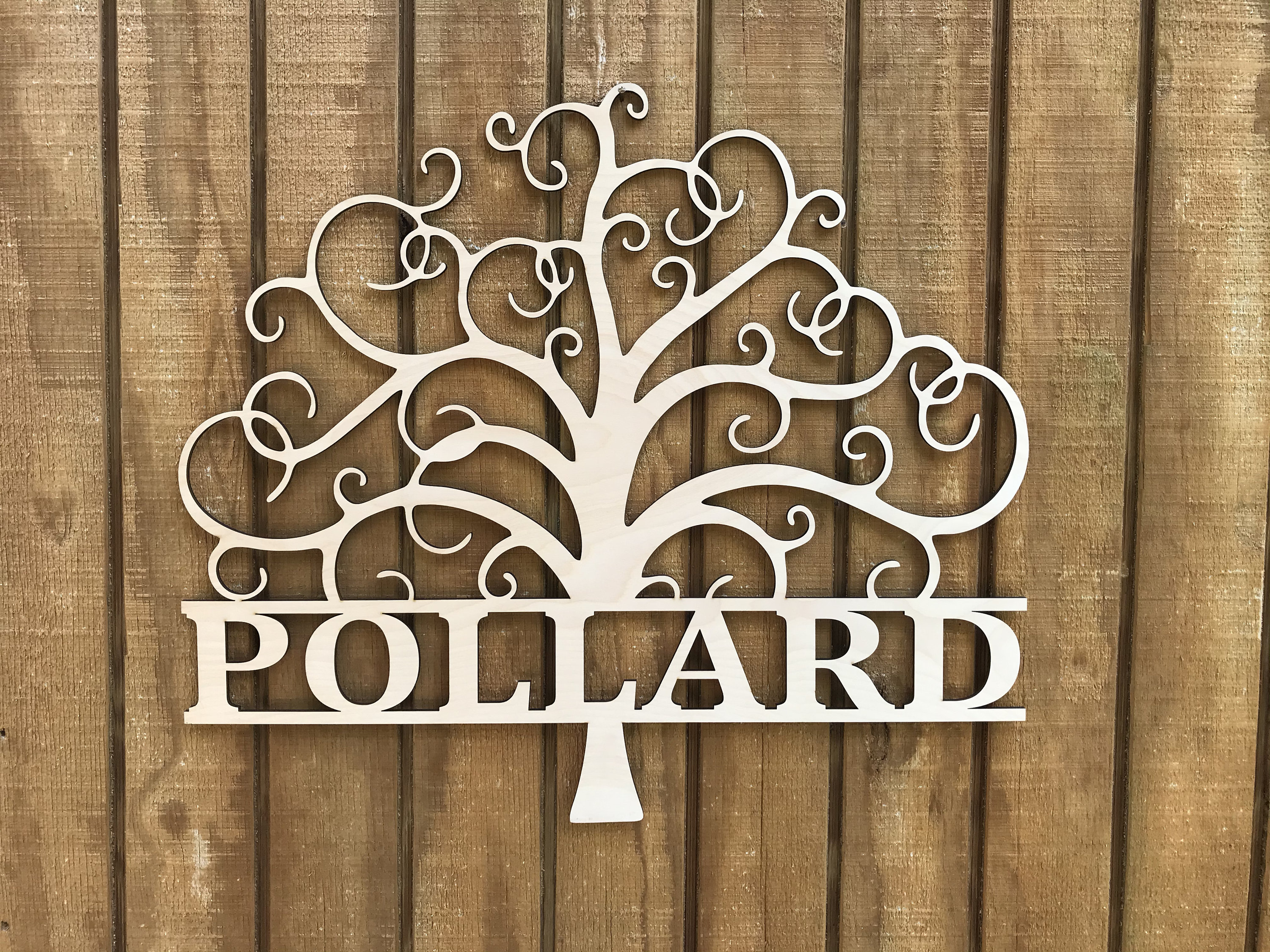 Personalized Tree Monogram Last Name Sign Family Tree Name | Etsy