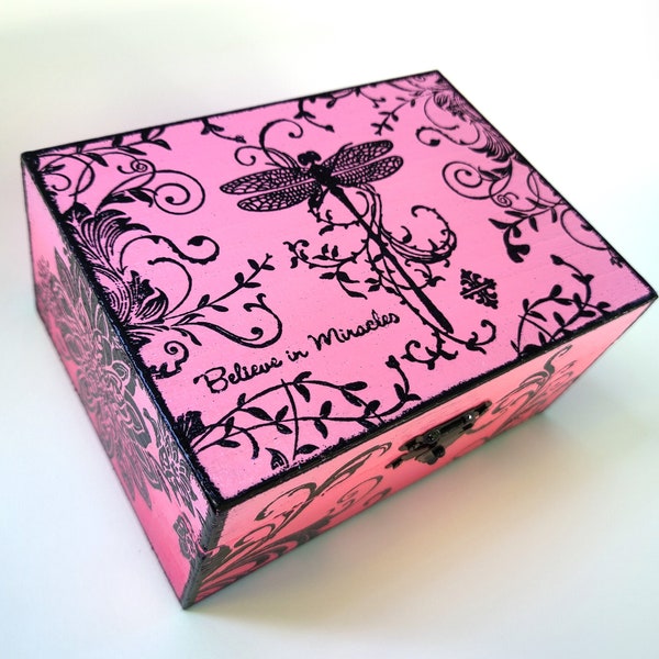 Pink Jewellery Box - Etsy