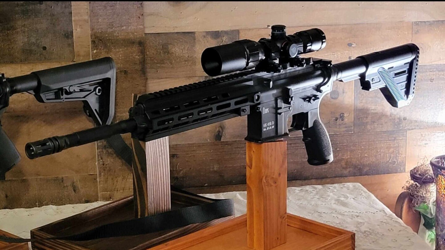 AR15 Rifle Stand, for Display, Cleaning and Adding Accessories and ...