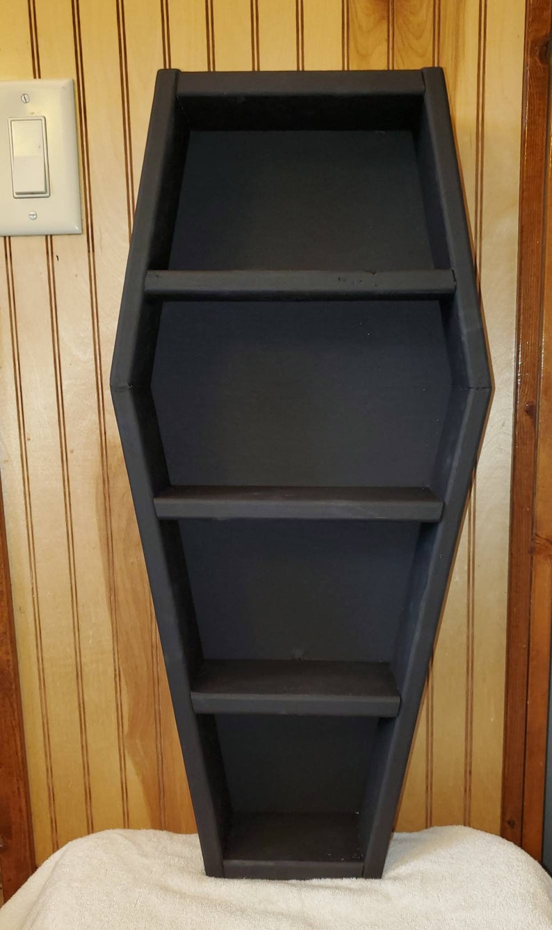 Coffin Shelf Coffin Wall Shelf Wall Shelf Black Coffin - Etsy