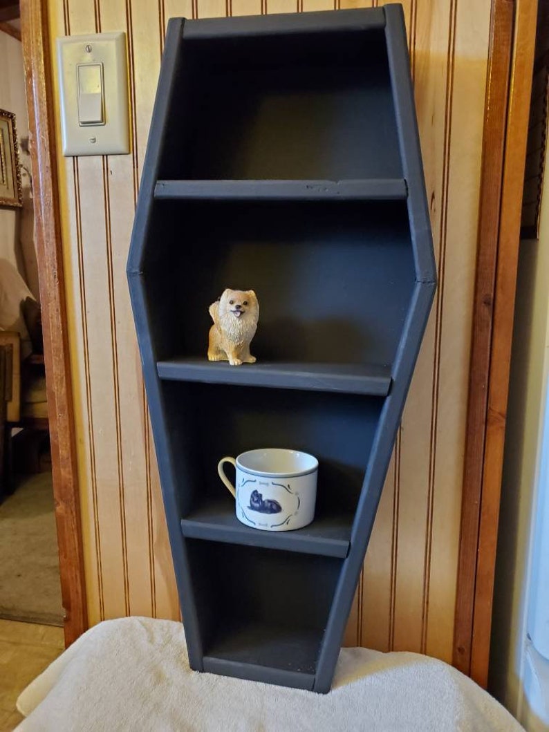 Coffin Shelf Coffin Wall Shelf Wall Shelf Black Coffin - Etsy